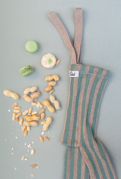 【SILLY Silas】Footless Collection MatchaxPeanut Striped レギンス 6-12m,1-2y ...